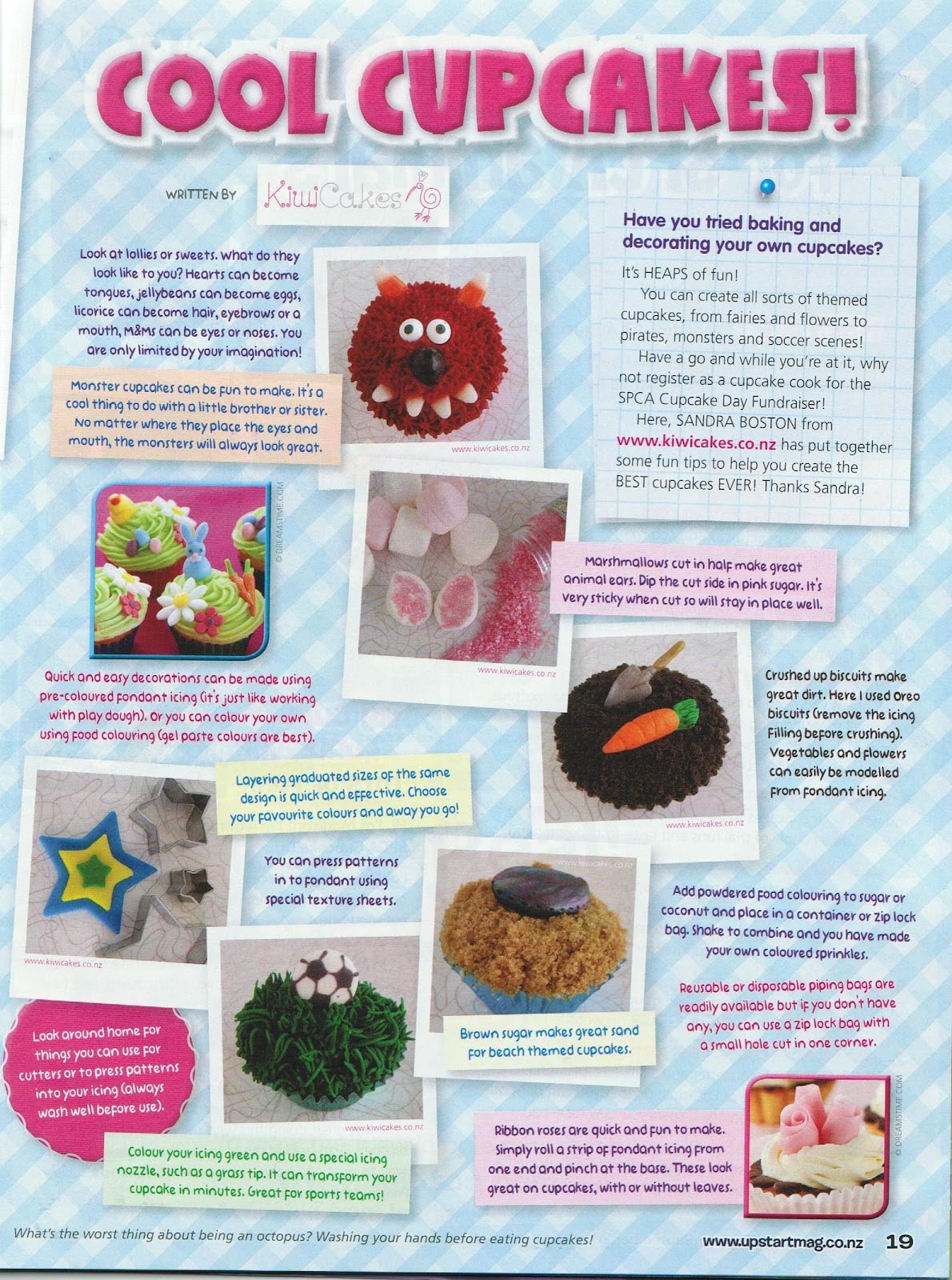 Cupcake decorating for kids - Upstart magazine - Kiwicakes