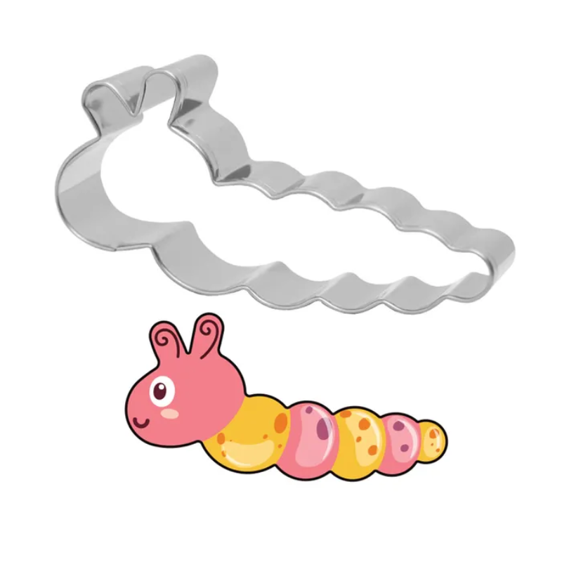 Caterpillar cookie cutter - Kiwicakes