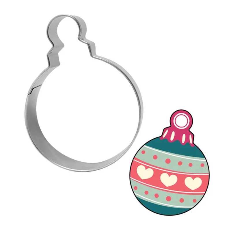 Christmas Ornament Bauble Cookie Cutter - Kiwicakes