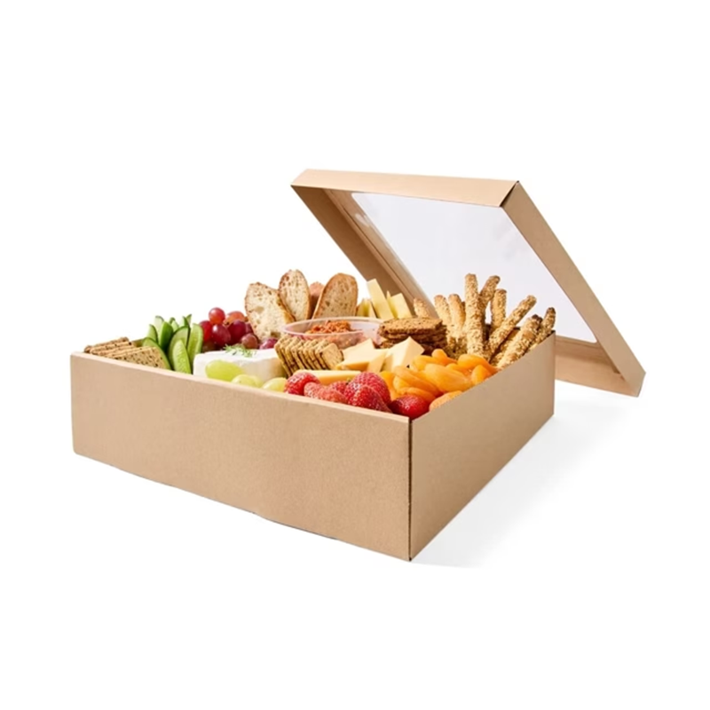 Grazing Box large square clear window pack of 2 boxes 30cm x 30cm x 8c ...