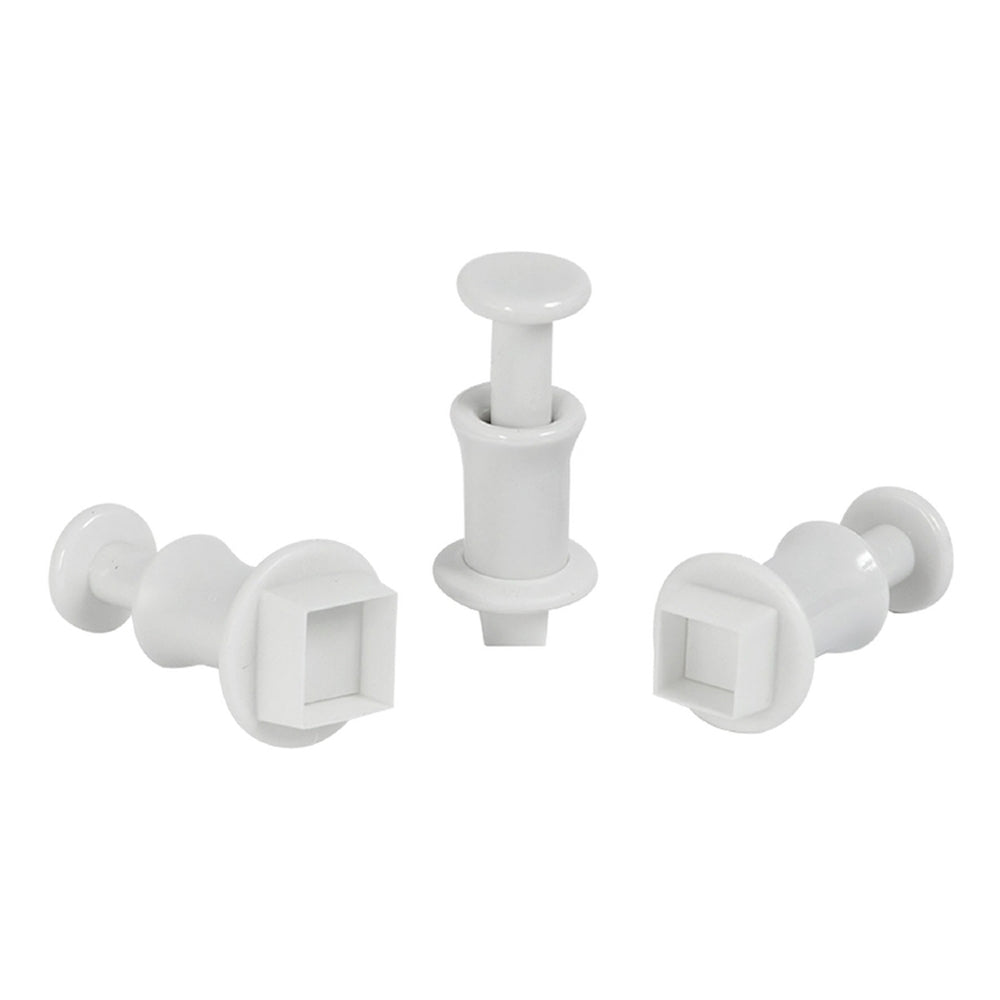 Square plunger ejector cutters set of 3 - Kiwicakes