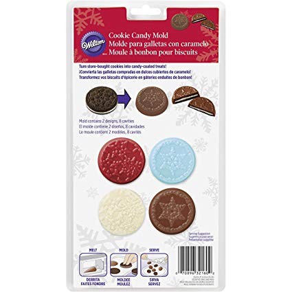 Snowflake cookie chocolate mould (Insert oreo cookie) - Kiwicakes