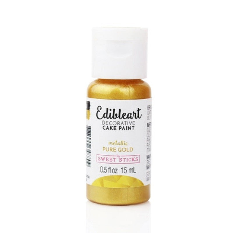 Sweet Sticks Edible Art Paint Metallic Pure Gold - Kiwicakes