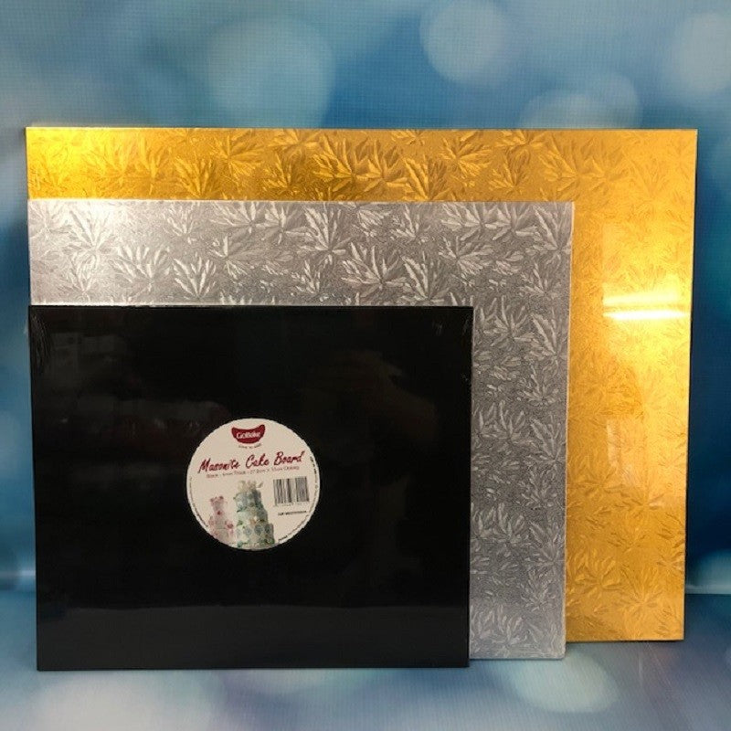 Rectangle Silver cake board 11 x 13 inch - Kiwicakes