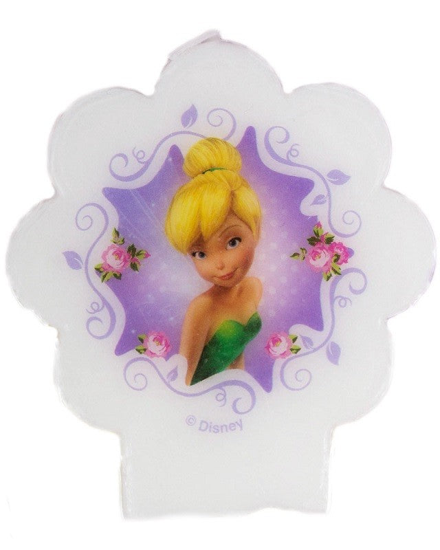 Disney Fairies Tinkerbell flat candle style no 1 - Kiwicakes