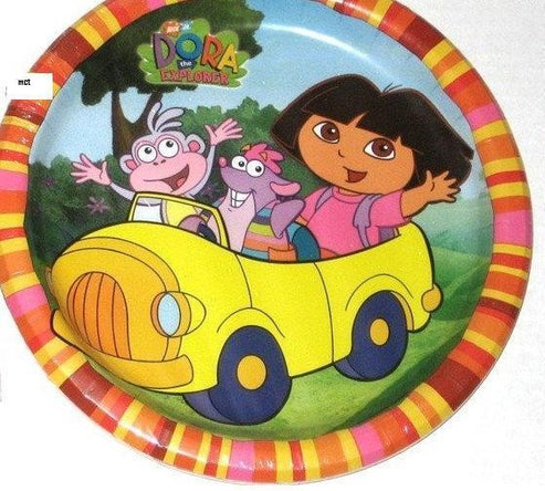 Dora the explorer dinner party plates (8) - Kiwicakes