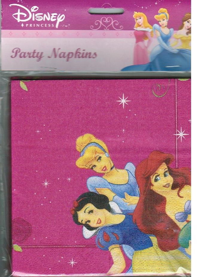 Disney Princess party napkins (16) - Kiwicakes