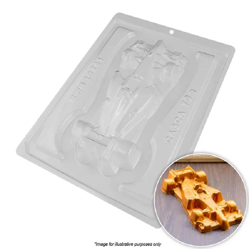 3d racing car large chocolate mould - Kiwicakes