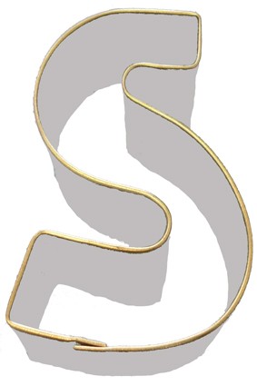 Alphabet letter cookie cutter S - Kiwicakes