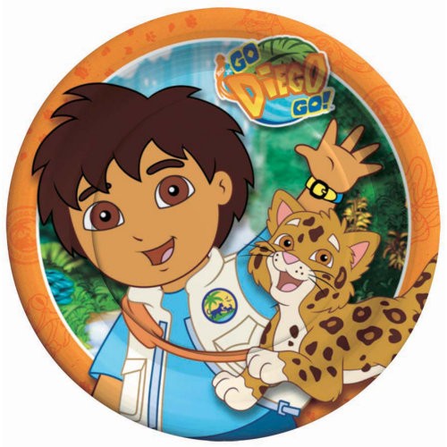 Go Diego Go lunch plates (8) - Kiwicakes