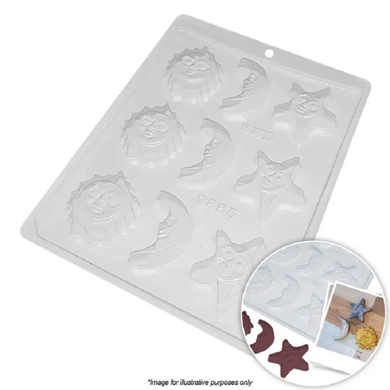 Sun Moon and Star chocolate mould - Kiwicakes