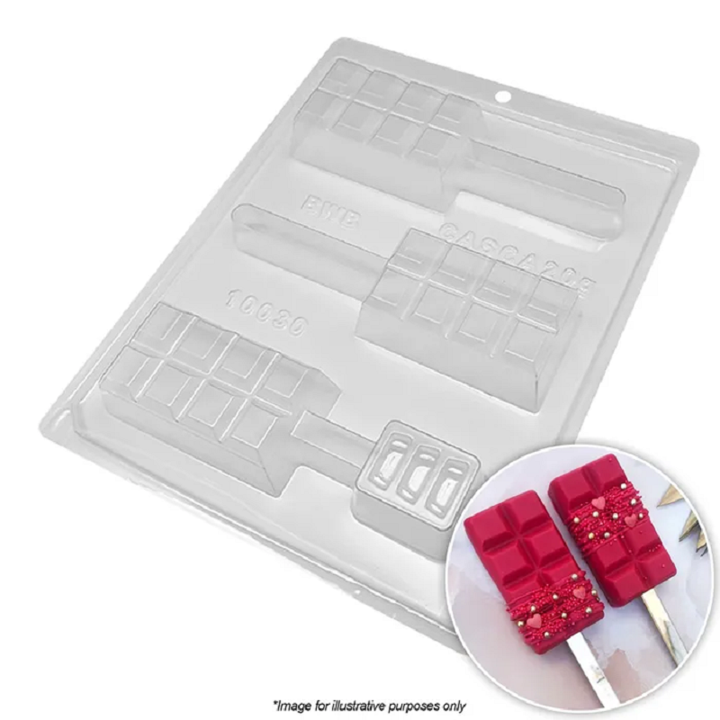 Tablet bar lollipop chocolate mould - Kiwicakes